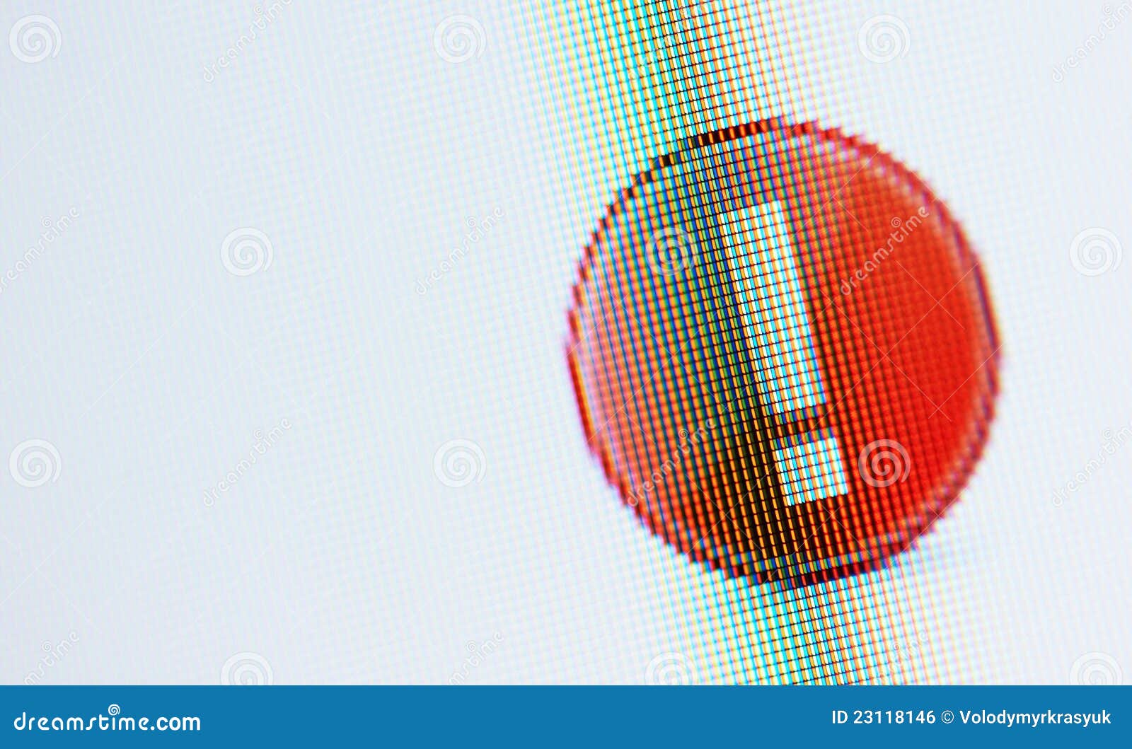 Warning Icon, Computer Screen Stock Photo - Image of concept, data ...