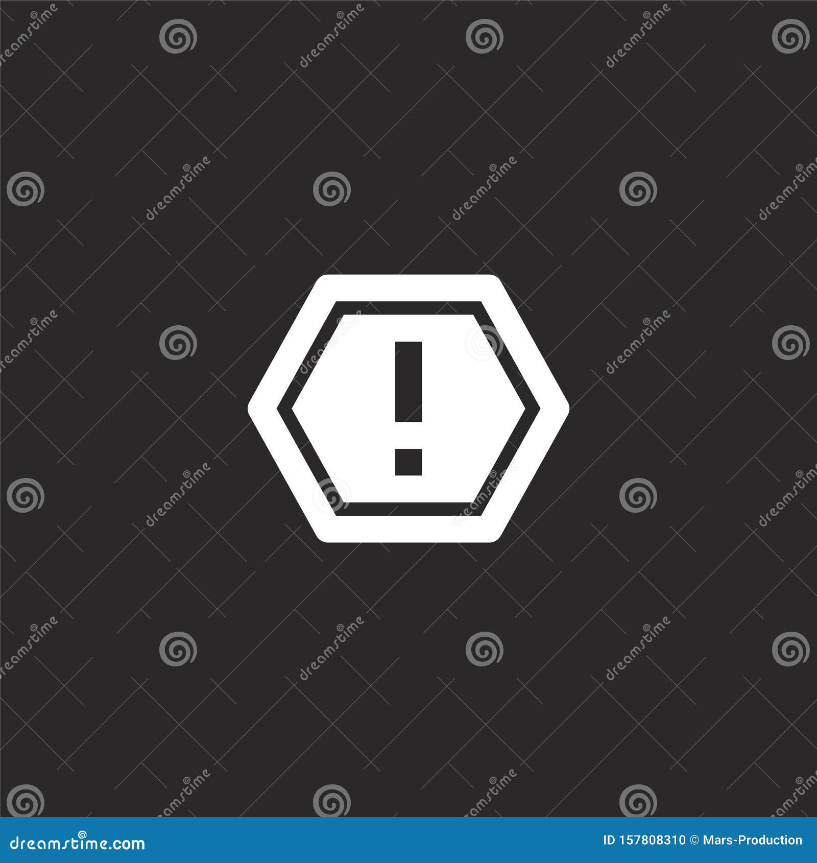 Warning Icon. Filled Warning Icon for Website Design and Mobile, App ...
