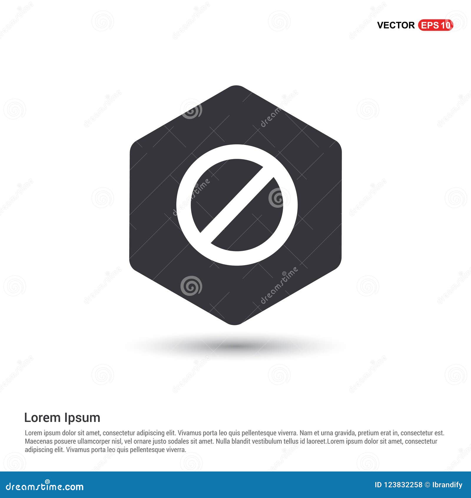 Warning Icon Hexa White Background Icon Template Stock Vector ...