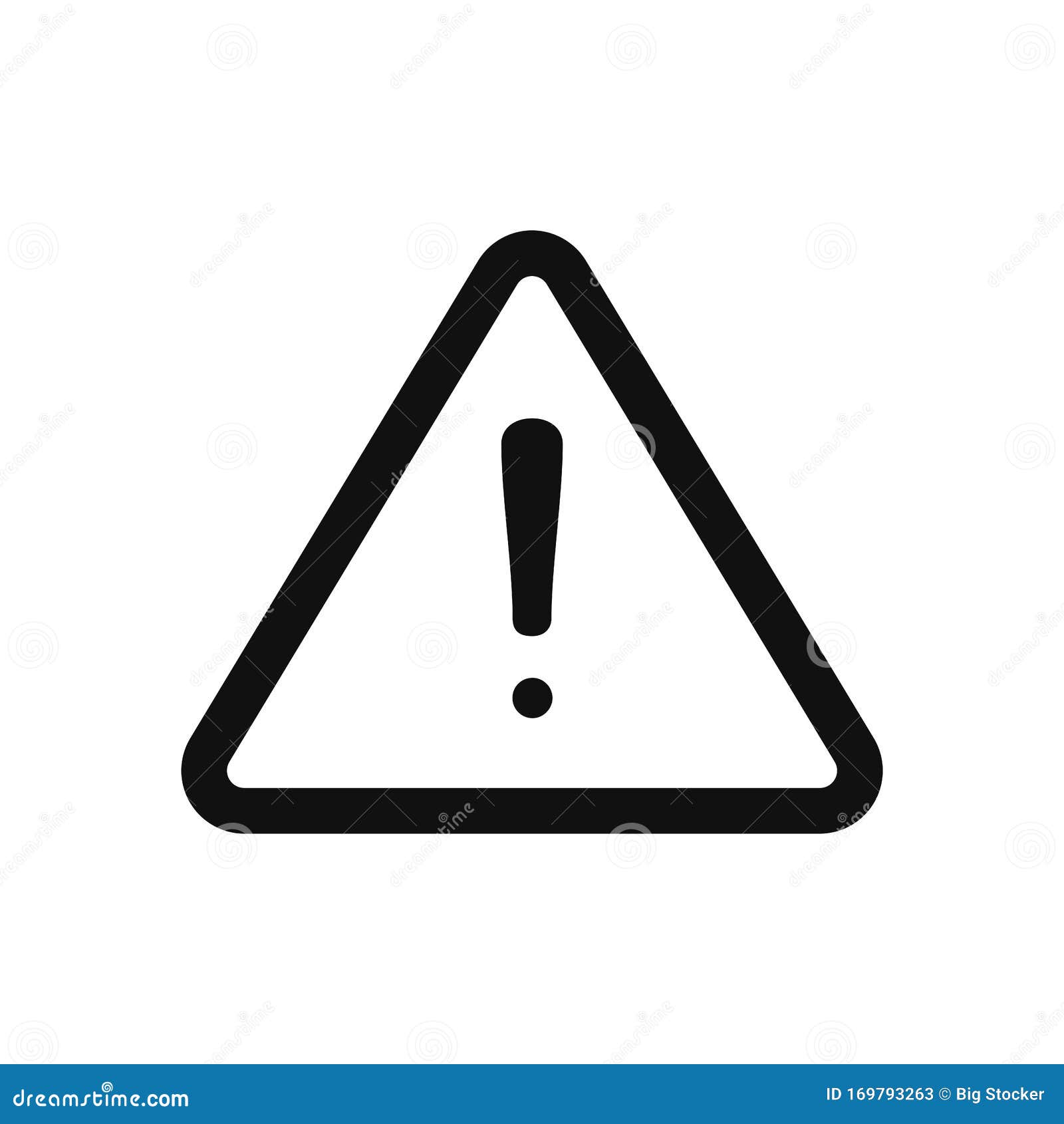Warning Icon Vector. Simple Warning Sign in Modern Design Style for Web ...