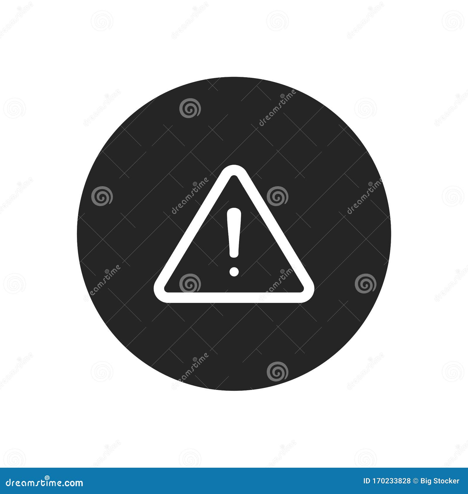 Warning Icon Vector. Simple Warning Sign in Modern Design Style for Web ...