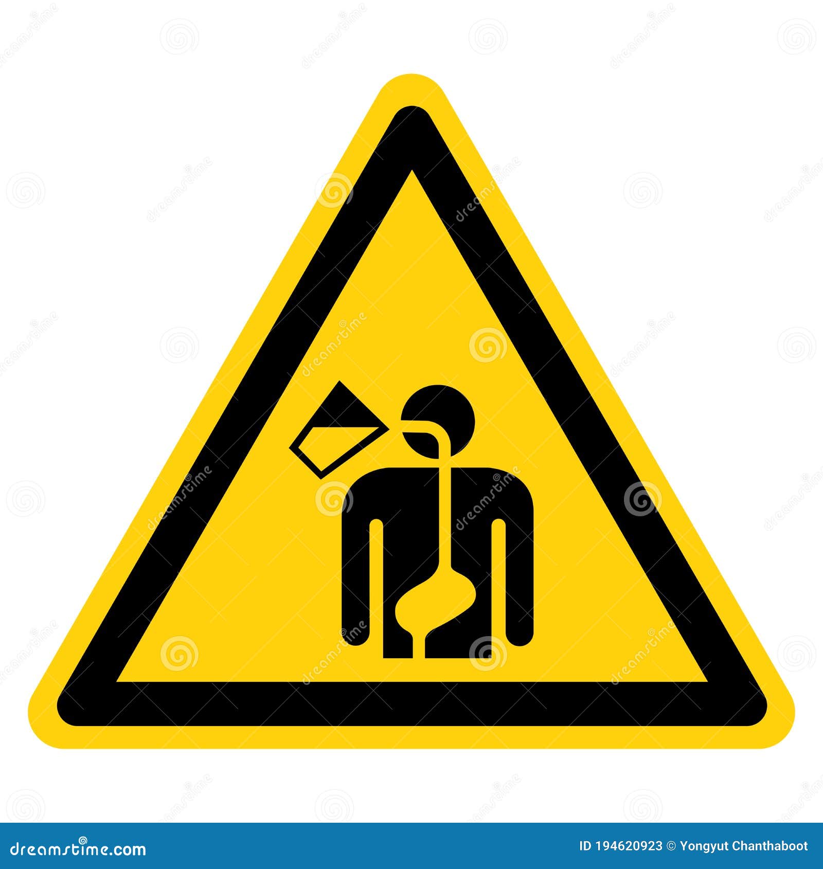 Warning Ingestion Hazard Symbol Sign, Vector Illustration, Isolate On ...