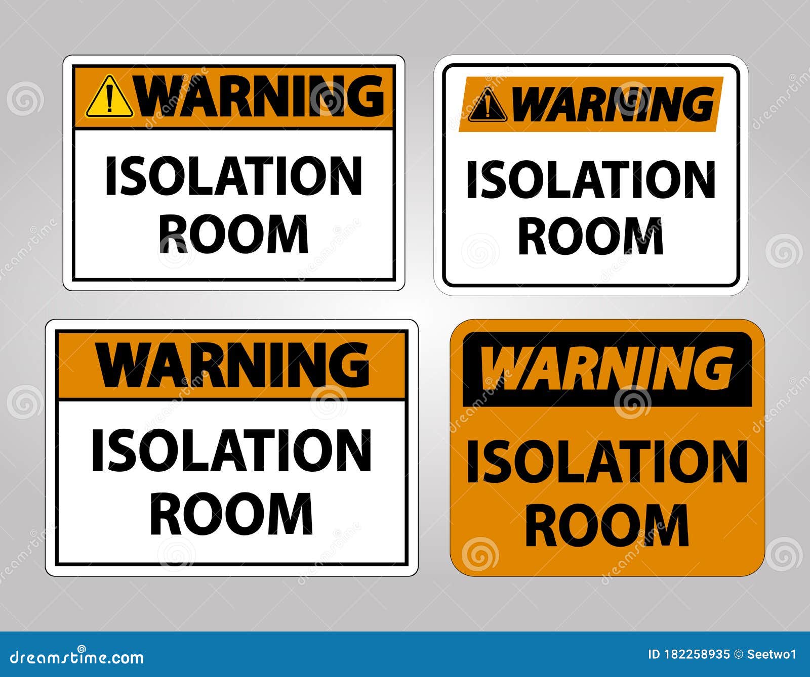 Warning Isolation Area For Temperature Rechecking Symbol Sign ,Vector ...