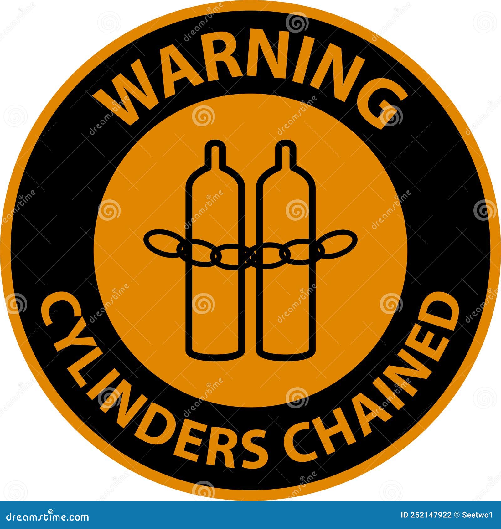 Warning Keep Hands Clear Rotating Fan Blades Follow Lockout/Tagout ...