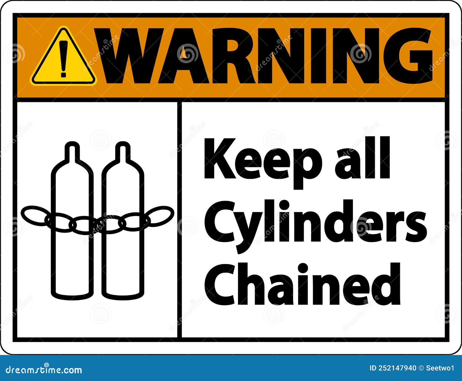 Warning Keep Hands Clear Rotating Fan Blades Follow Lockout/Tagout ...