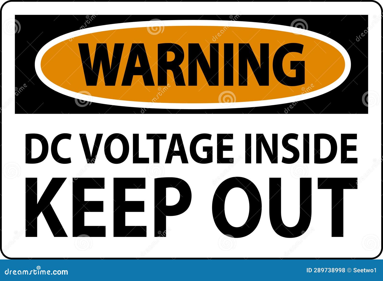 Warning Alternating Current AC Symbol Sign, Vector Illustration ...
