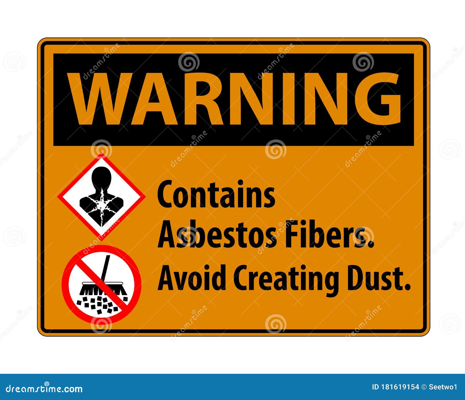 Warning For Dust And Dust Pollution Vector Illustration | CartoonDealer ...