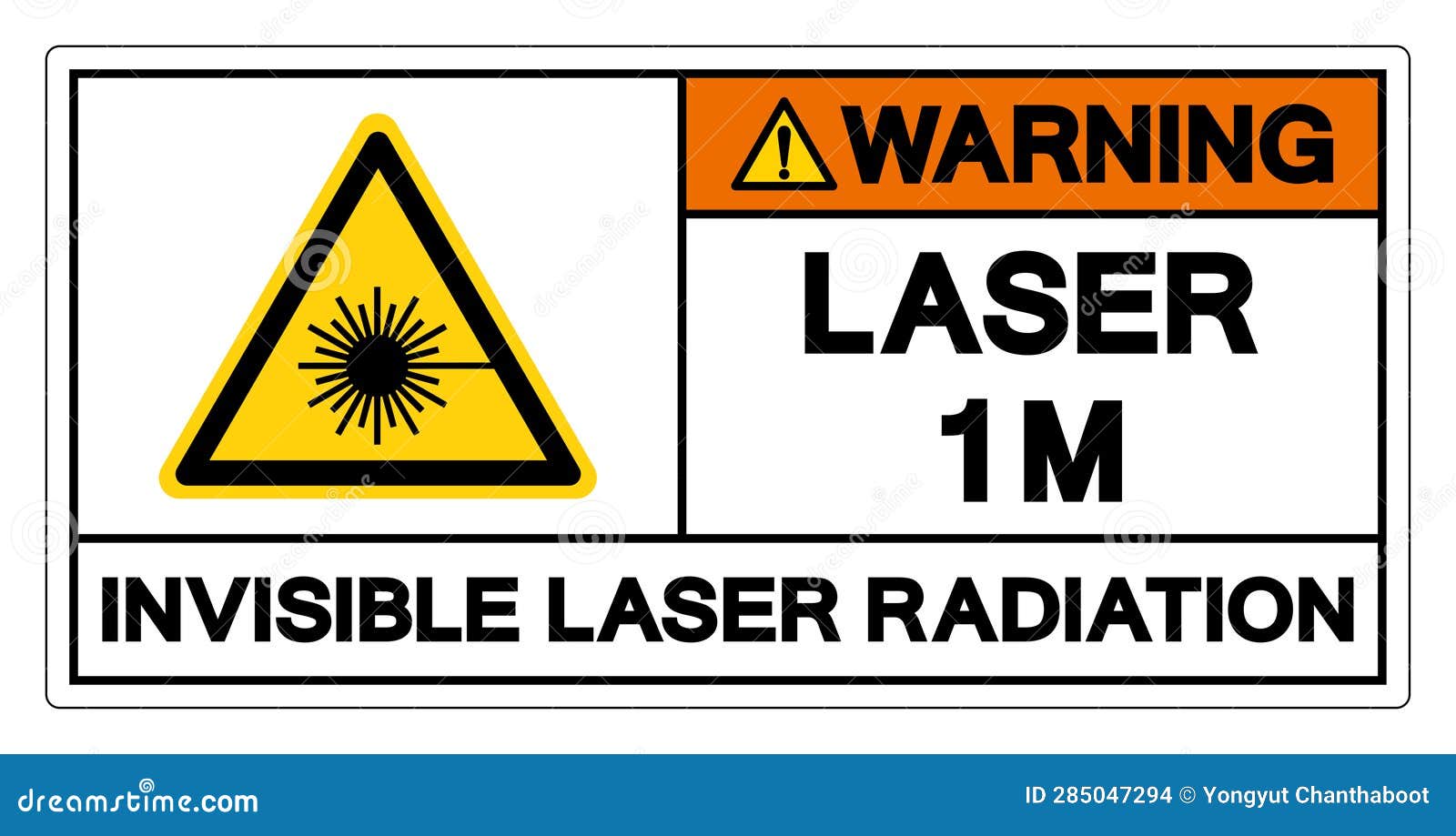 Warning Laser 1 Invisible Laser Radiation Symbol Sign ,Vector ...