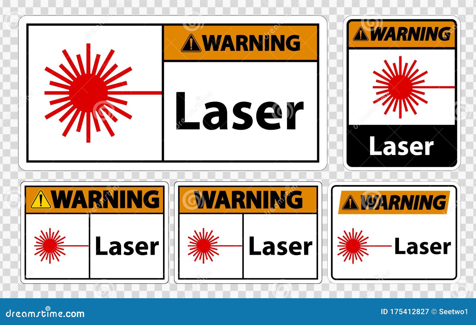 Warning Laser Symbol Sign Symbol Sign Isolate on Transparent Background ...