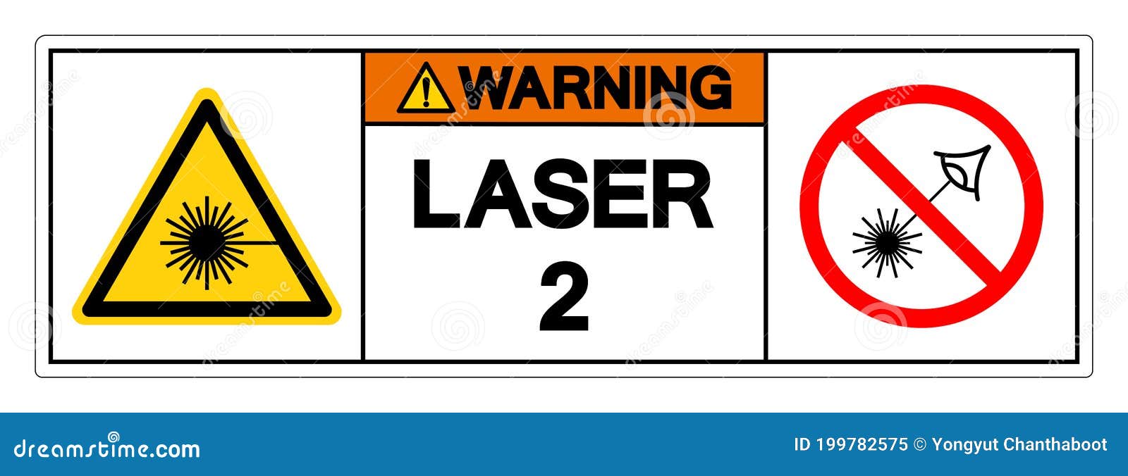 Warning Laser 2M Symbol Sign ,Vector Illustration, Isolate On White ...