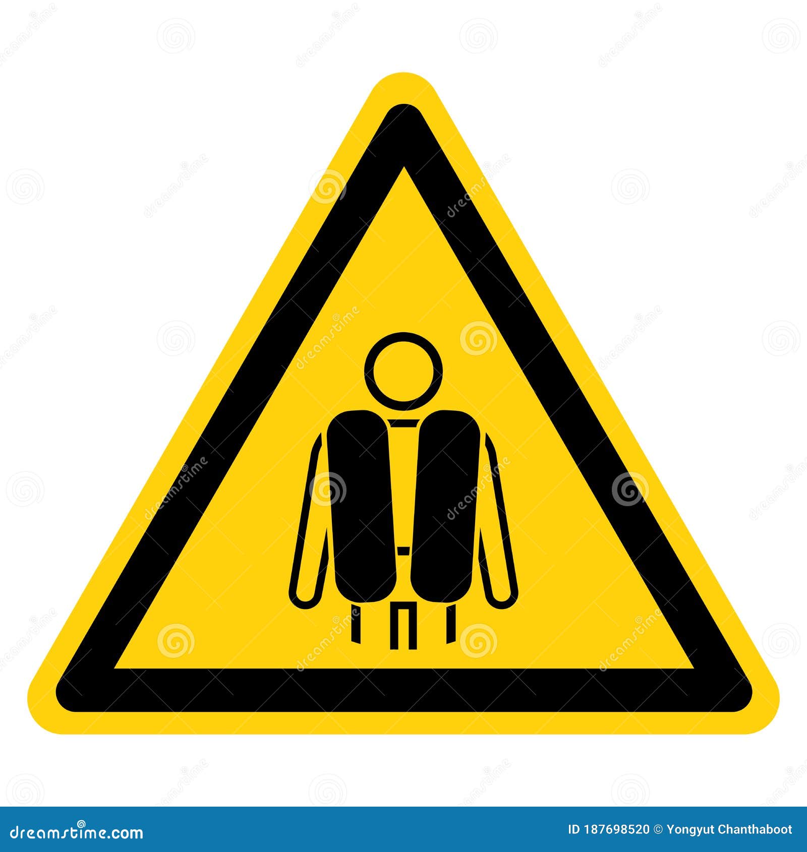 Warning Life Jacket Required Symbol Sign, Vector Illustration, Isolate ...