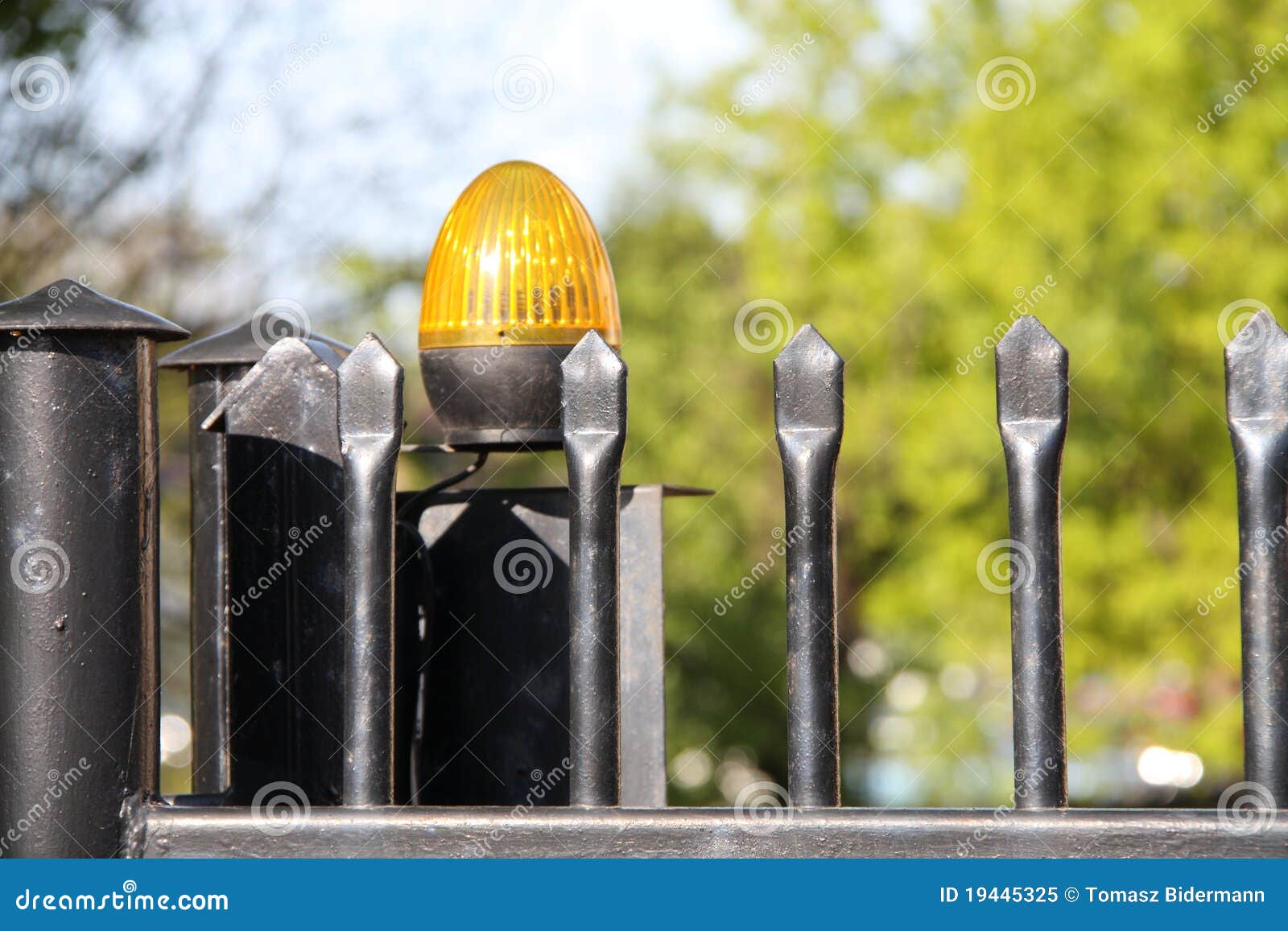 Warning light stock image. Image of caution, sign, gate - 19445325