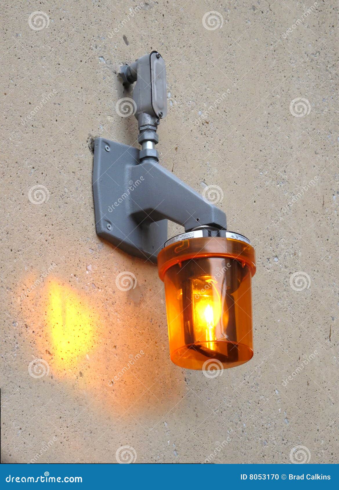 Warning light stock photo. Image of warn, orange, flashes - 8053170