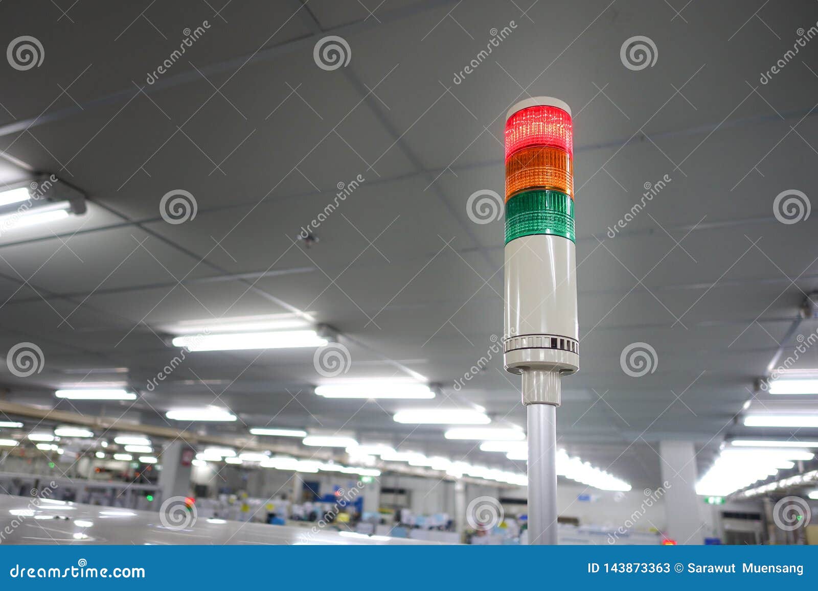 Warning Light Alarm for Machine Stock Image - Image of design ...
