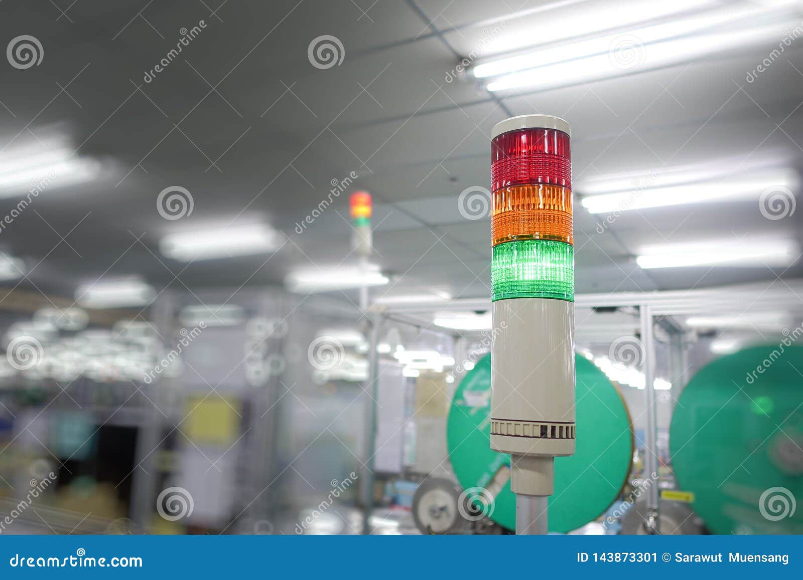 Warning Light Alarm for Machine Stock Image - Image of floral, beauty ...