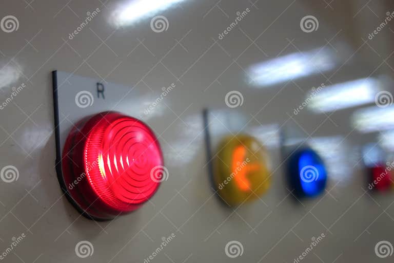 Warning light alarm stock image. Image of control, electric - 134753929