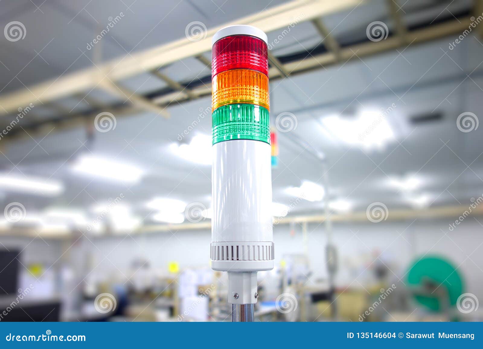 Warning light alarm stock photo. Image of machine, control - 135146604