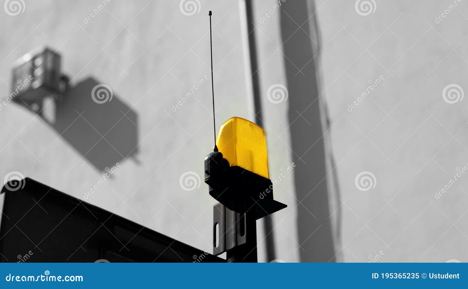 Warning Light for Automatic Gates Stock Image - Image of safety ...