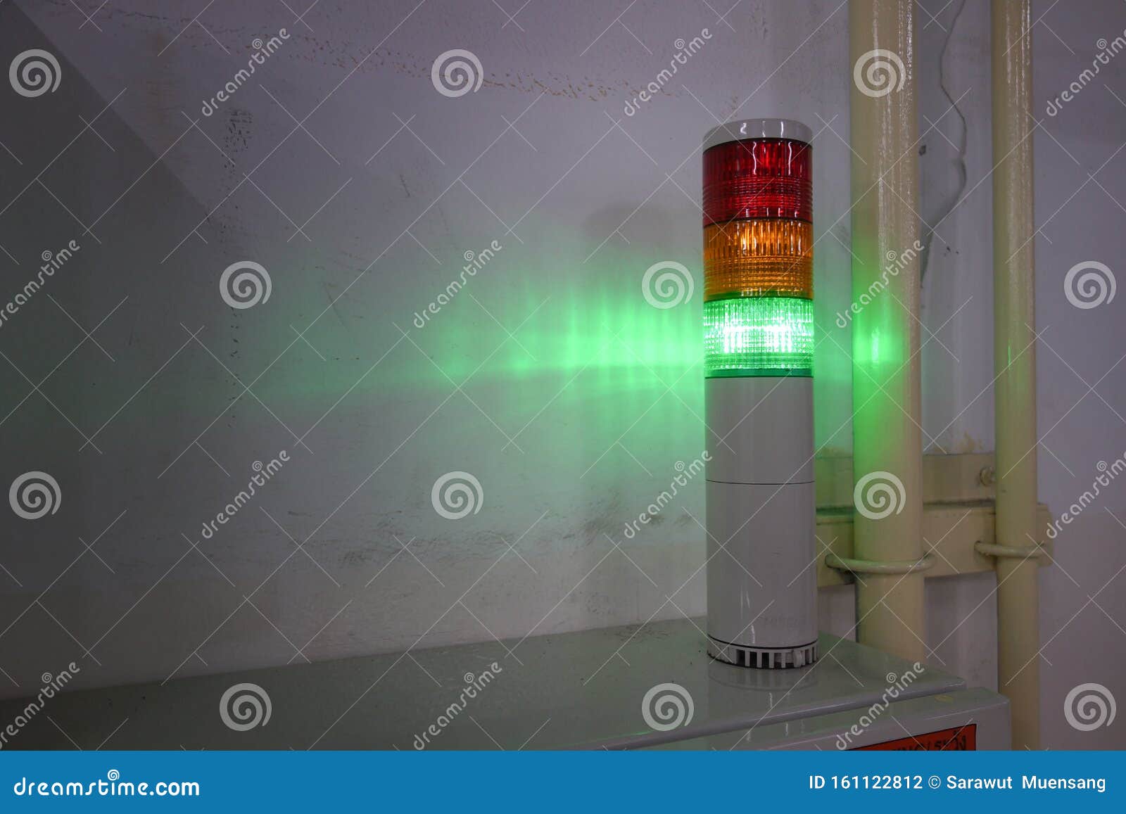 Warning Light for Electrical Control Stock Photo - Image of exotic ...