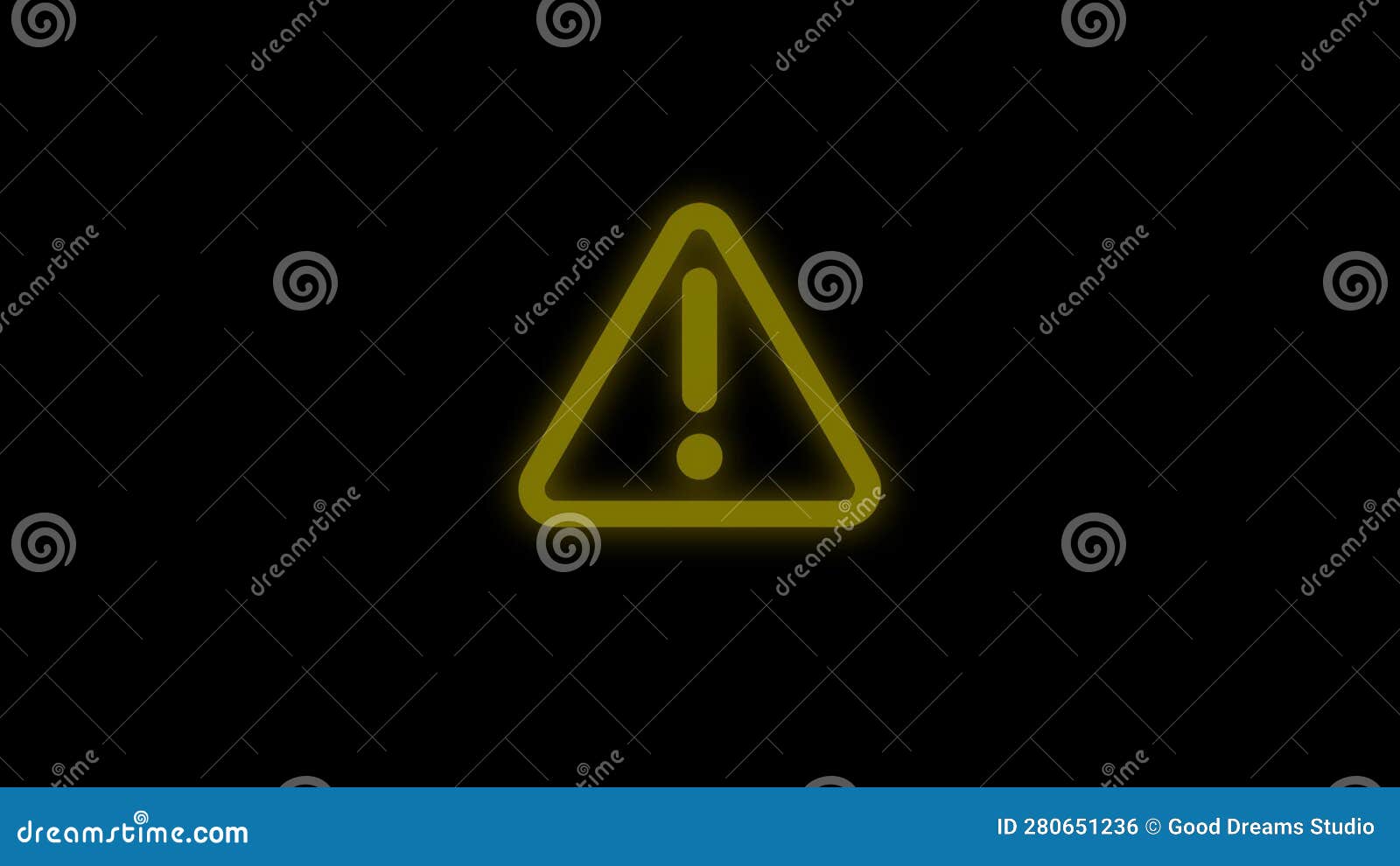 Warning Light for a Malfunction on Black Backgrounds Stock Footage ...