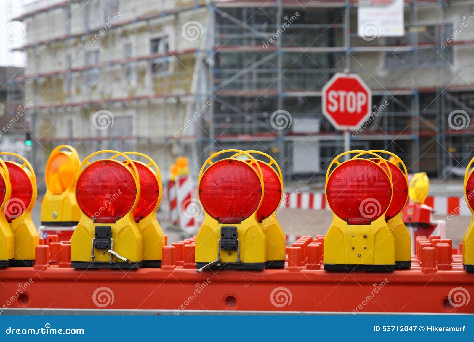 Warning Light stock image. Image of danger, construction - 53712047
