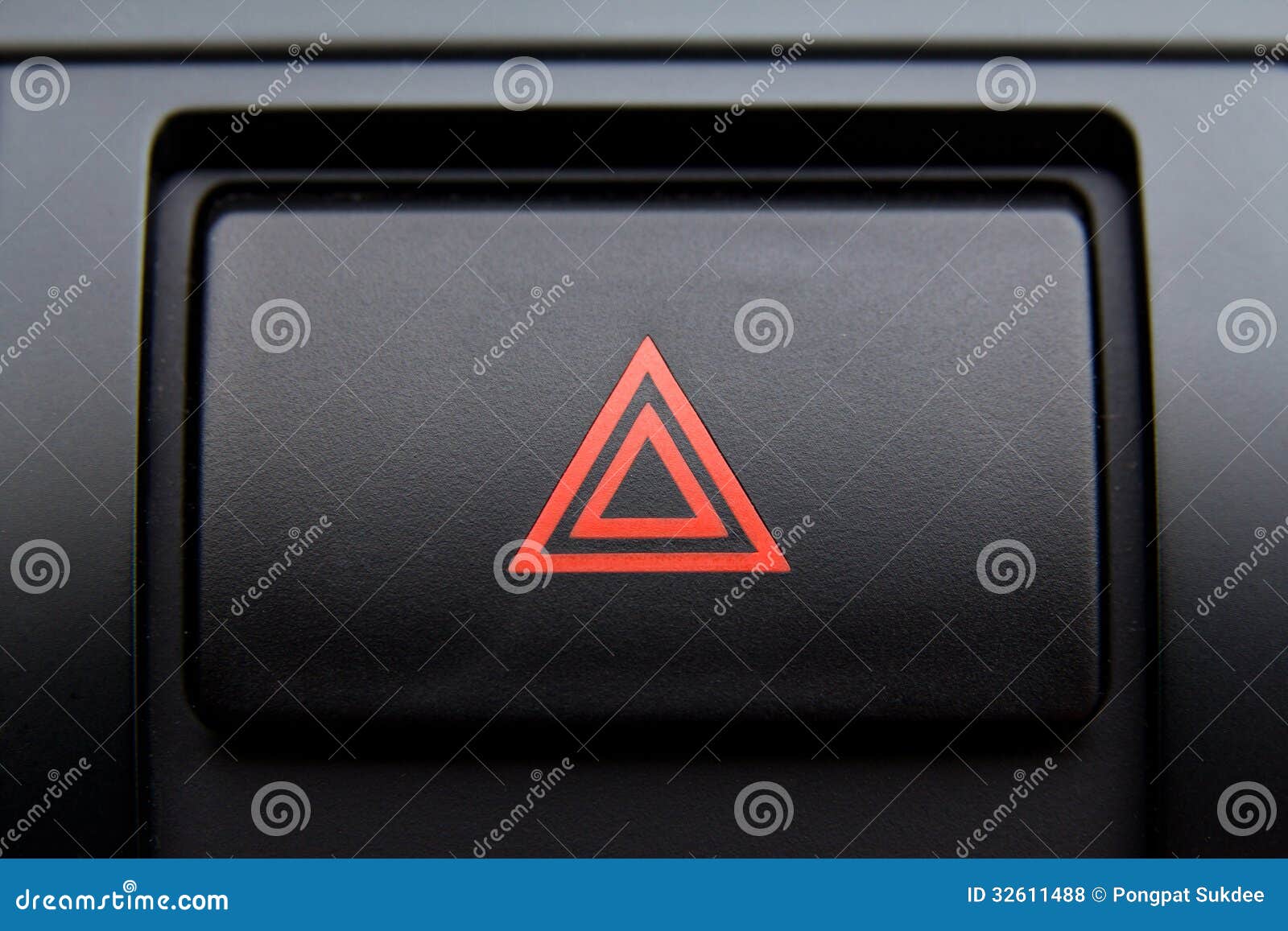Warning lights button stock photo. Image of urgency, push - 32611488