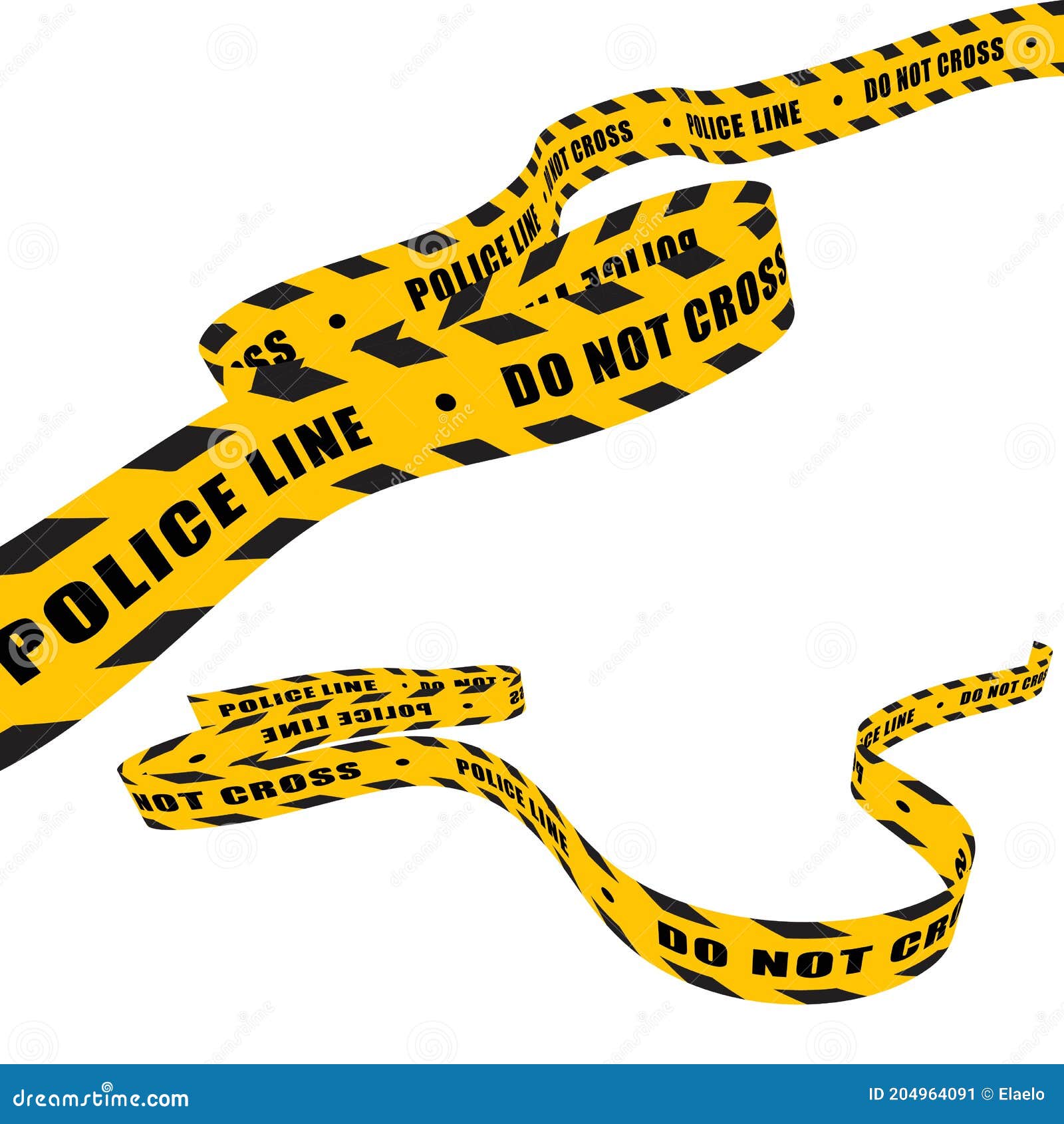 Warning Line Police Vector Design Stock Vector - Illustration of ...