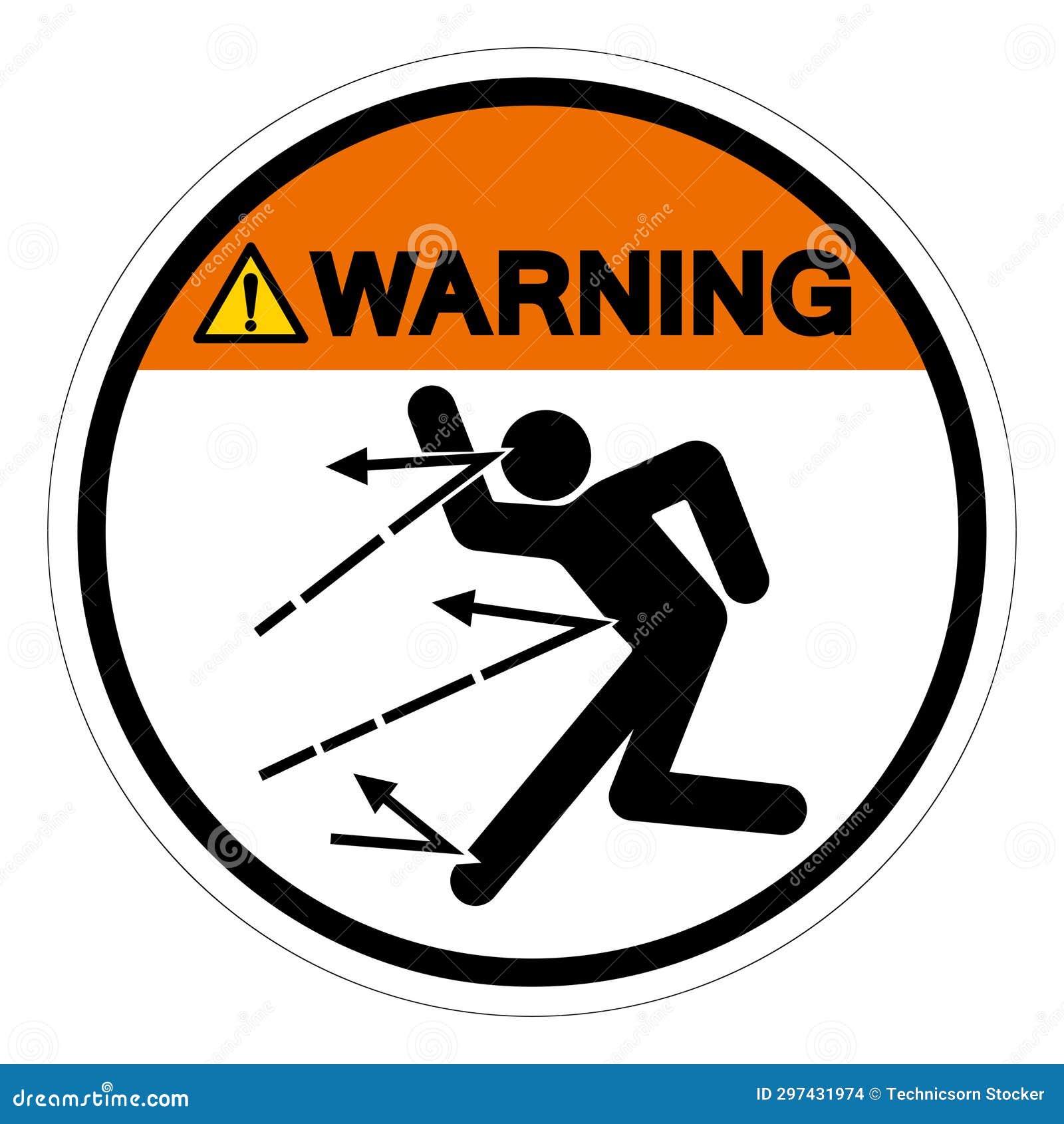 Warning of Material Spattering Symbol Sign, Vector Illustration ...