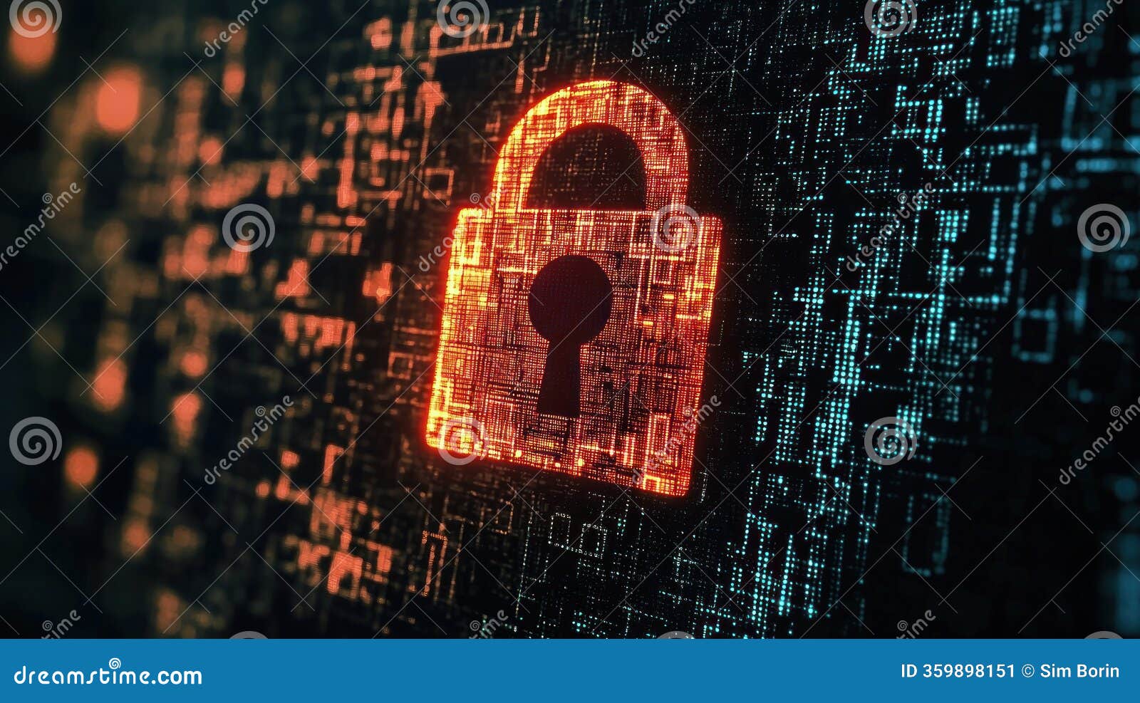 A Warning Message on a Computer Screen Indicating Stock Image - Image ...