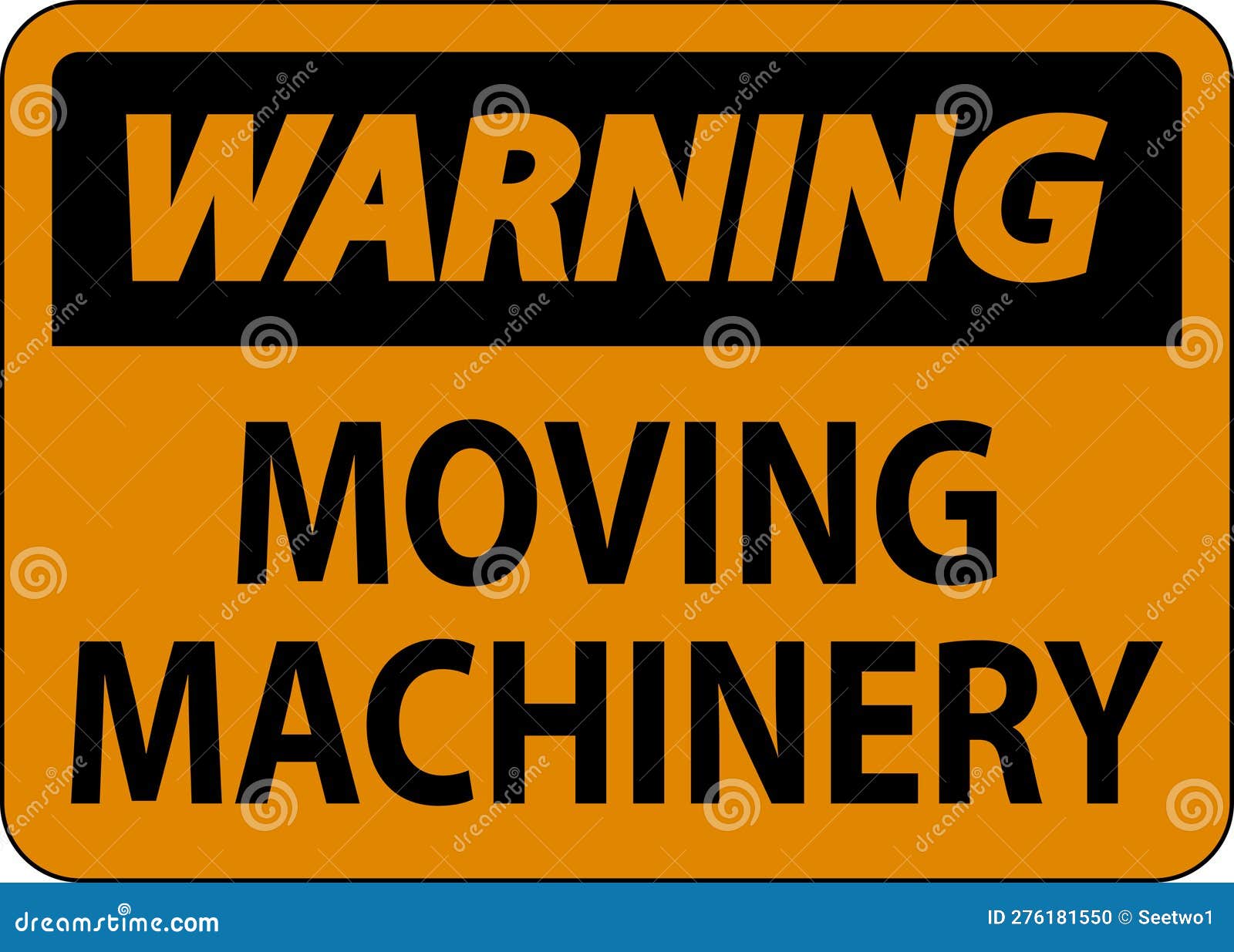 Warning Moving Gate Can Cause Injury Hazard Symbol Sign ,Vector ...