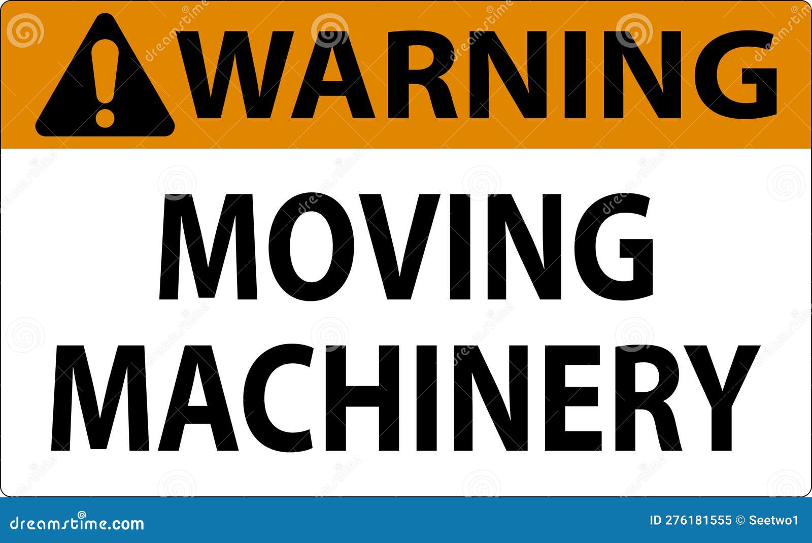 Warning Moving Gate Can Cause Injury Hazard Symbol Sign ,Vector ...