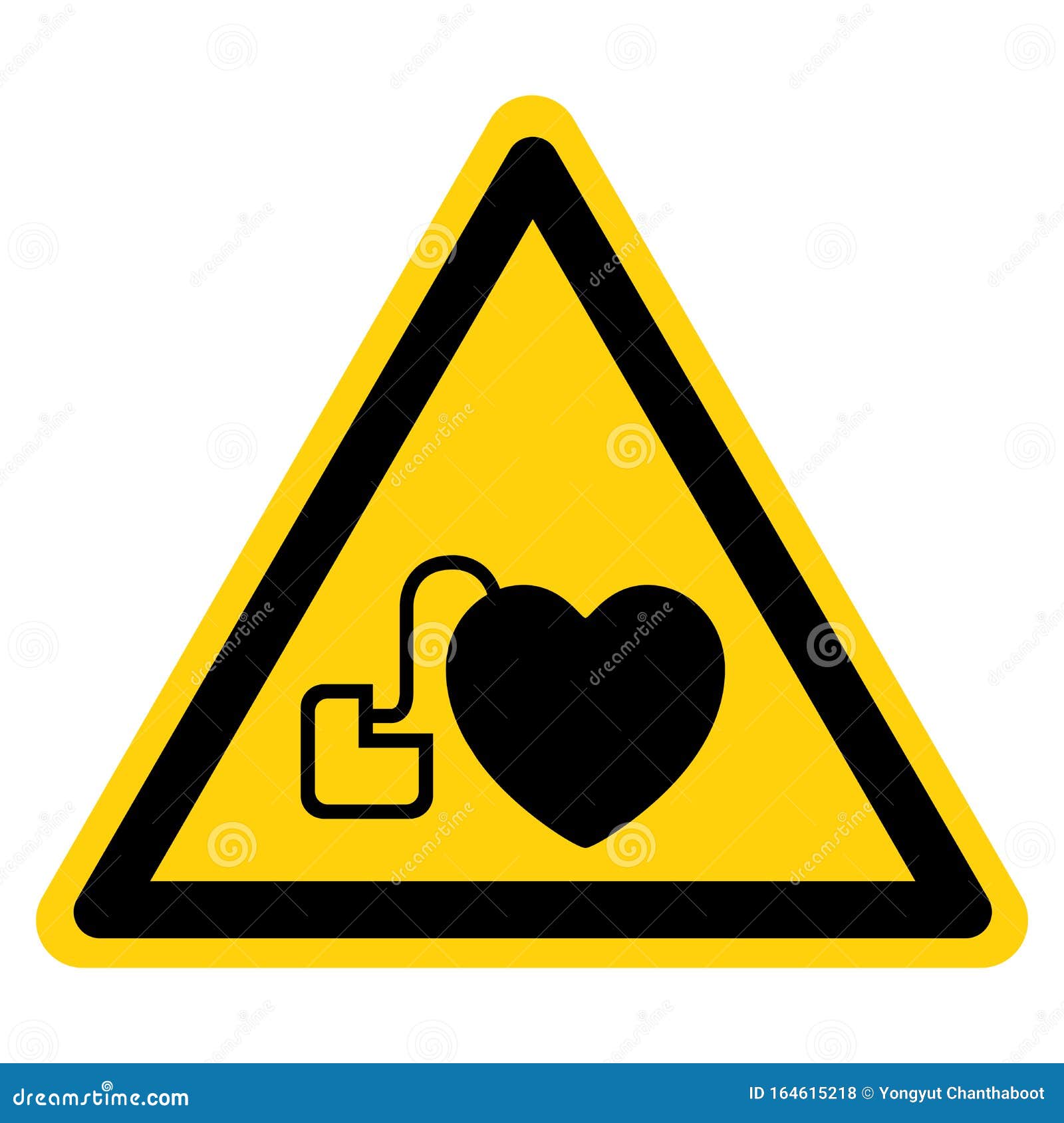 Warning No Access For Persons With Pacemakers Symbol Sign, Vector ...