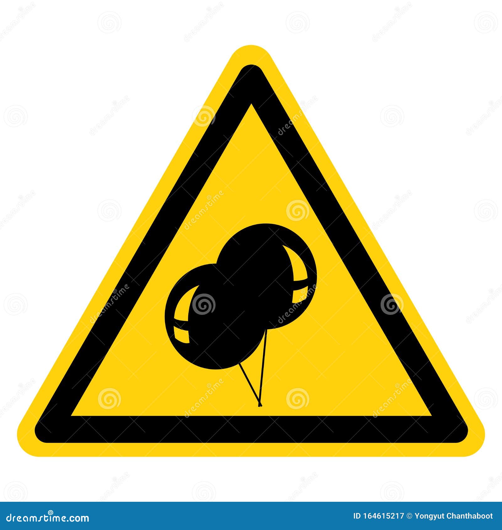 Warning No Balloons Symbol Sign, Vector Illustration, Isolate on White ...