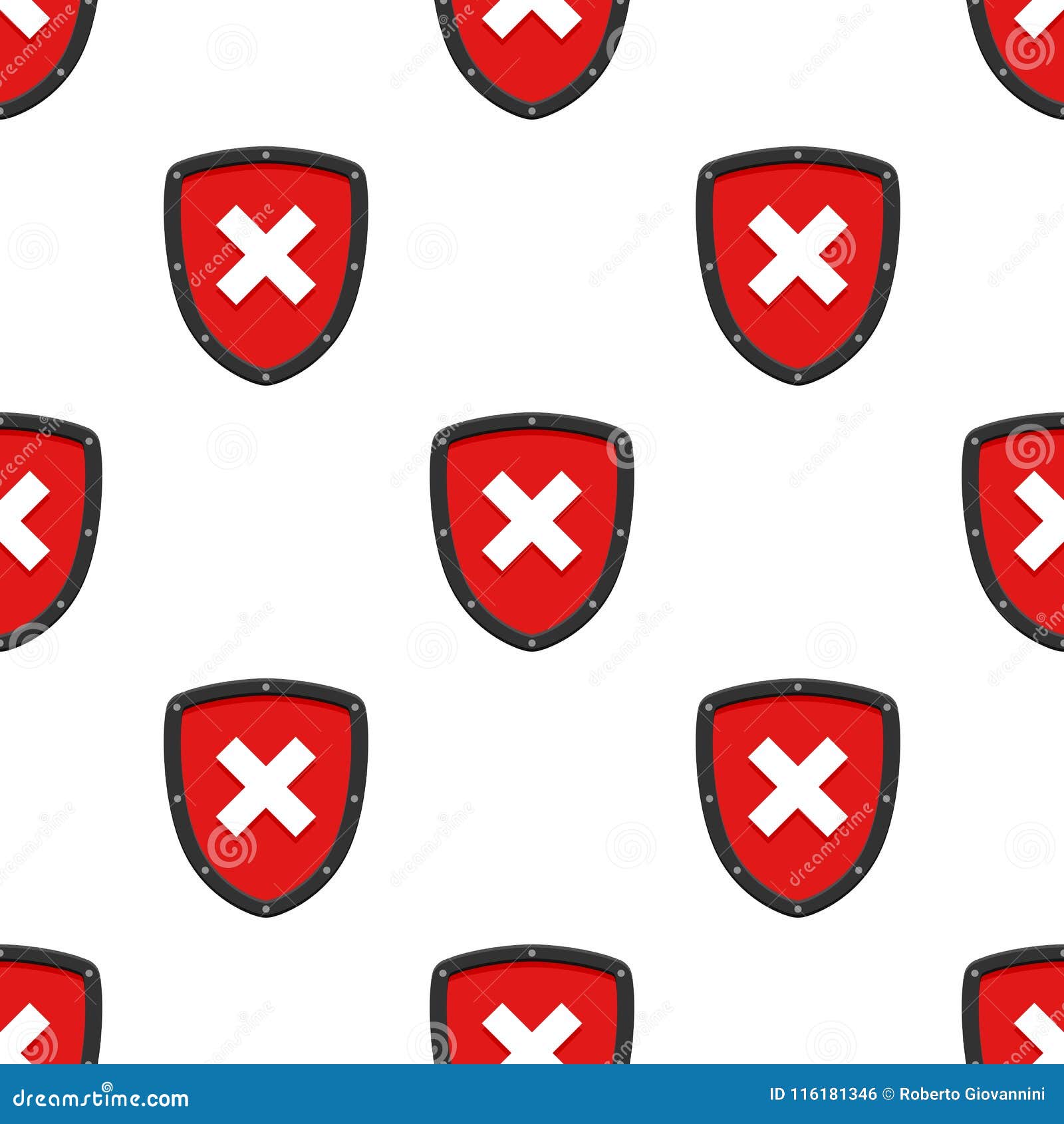 Warning Not Authorized Seamless Pattern Stock Vector - Illustration of ...