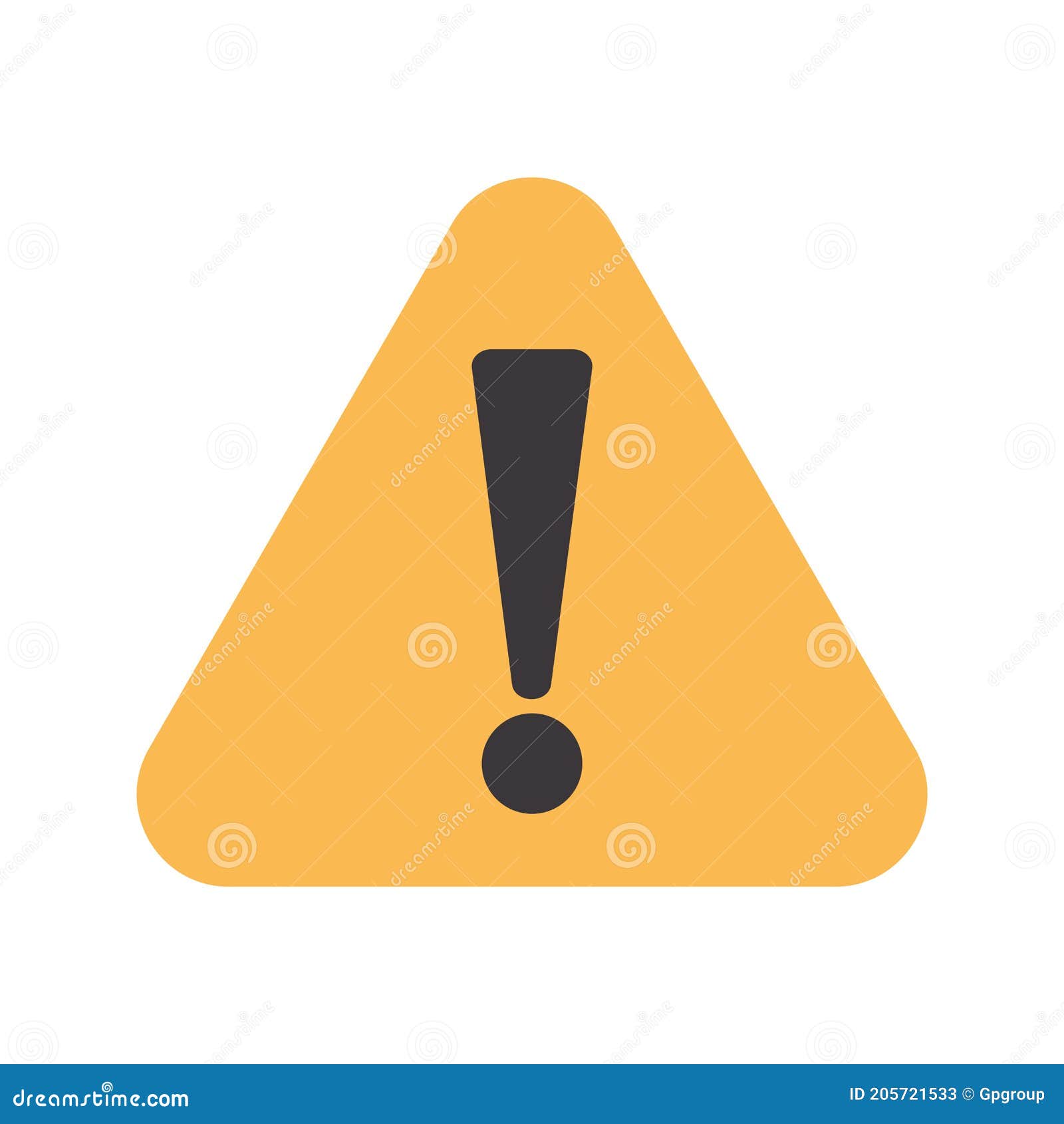 Warning Notice on a White Background Stock Vector - Illustration of ...