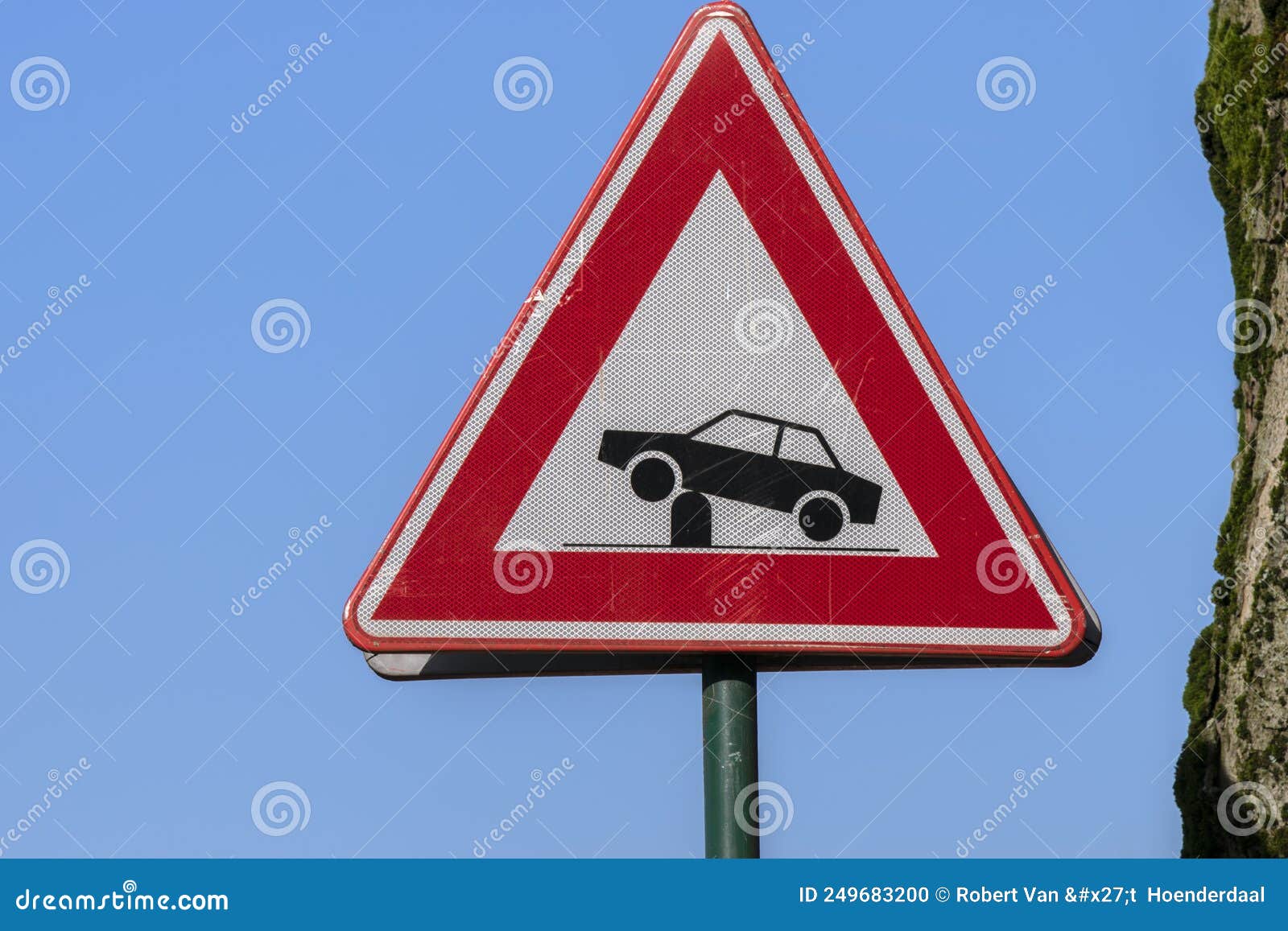 Warning Obstacle Sign at Hilversum the Netherlands 23-2-2022 Editorial ...