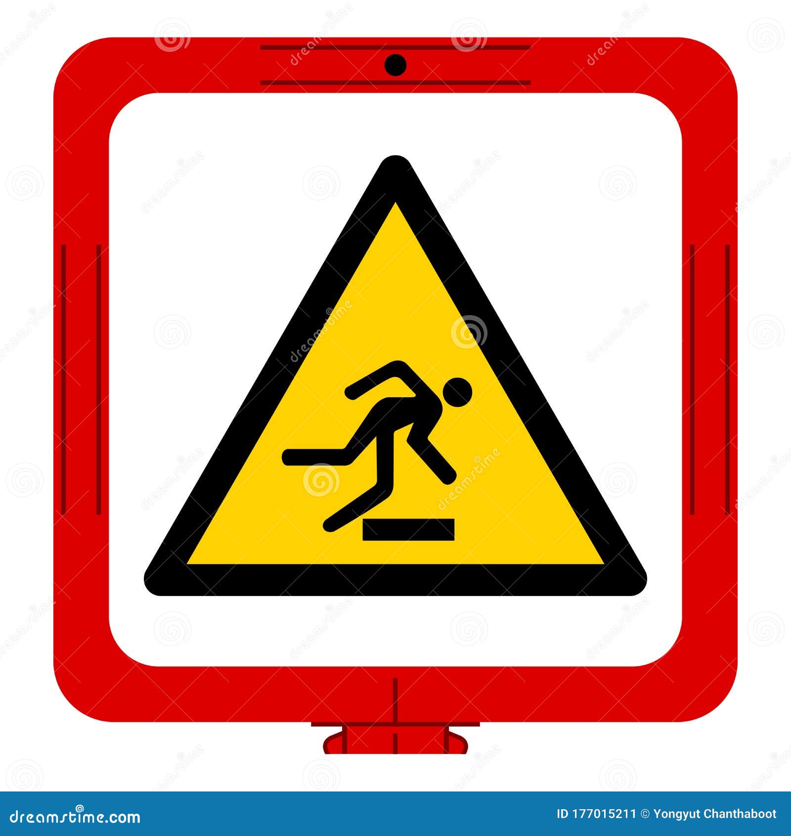 Warning Obstacles Symbol Sign, Vector Illustration, Isolate on White ...