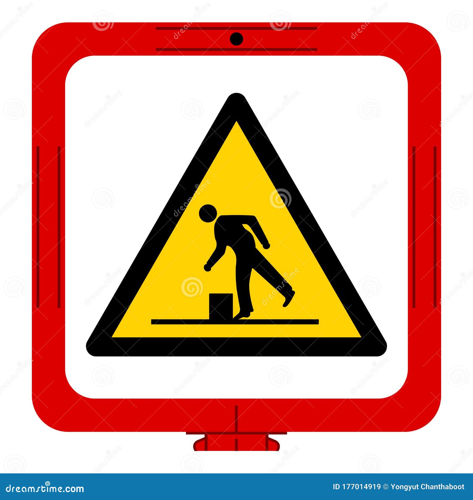 Warning Obstacles Symbol, Vector Illustration, Isolate White Background ...