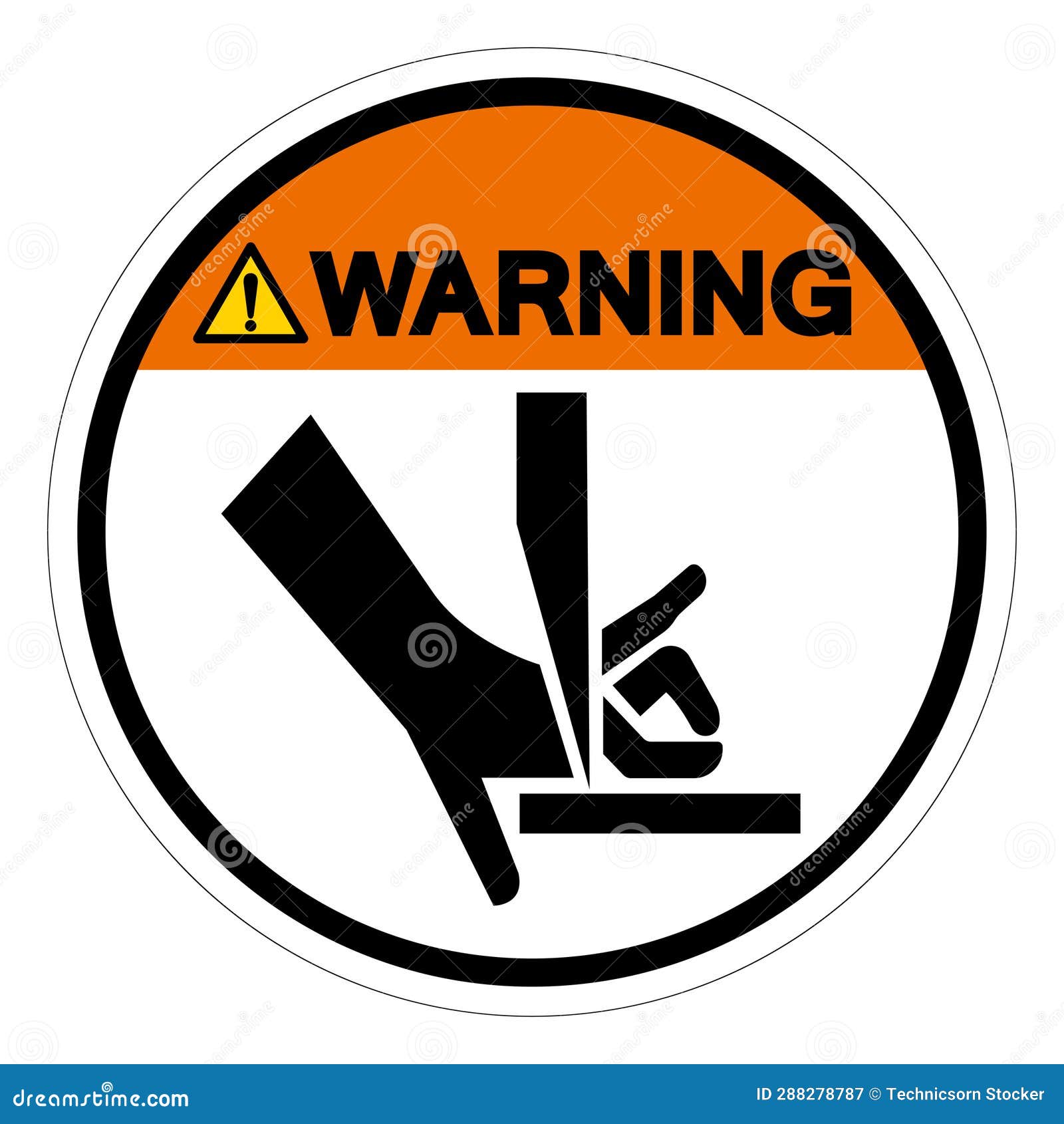 Warning Open Blade Symbol Sign, Vector Illustration, Isolate on White ...