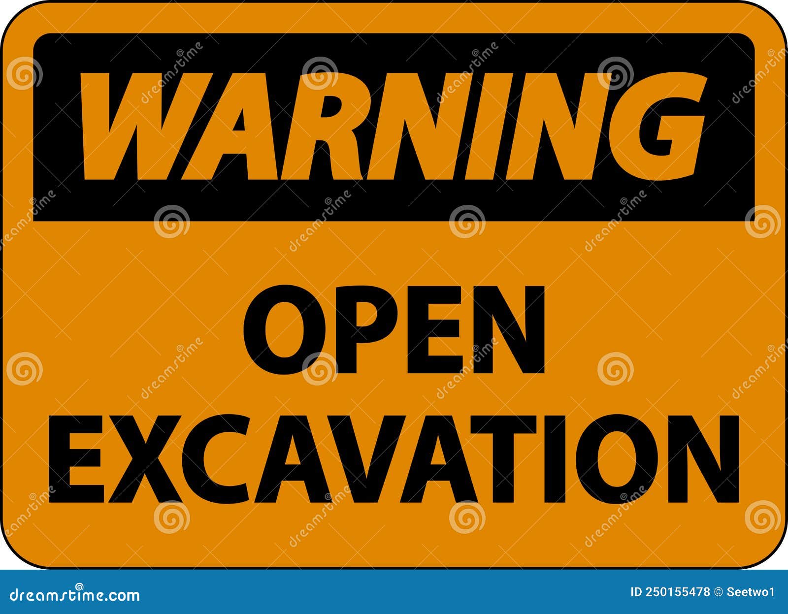 Warning Open Holes Symbol Sign, Vector Illustration, Isolate On White ...