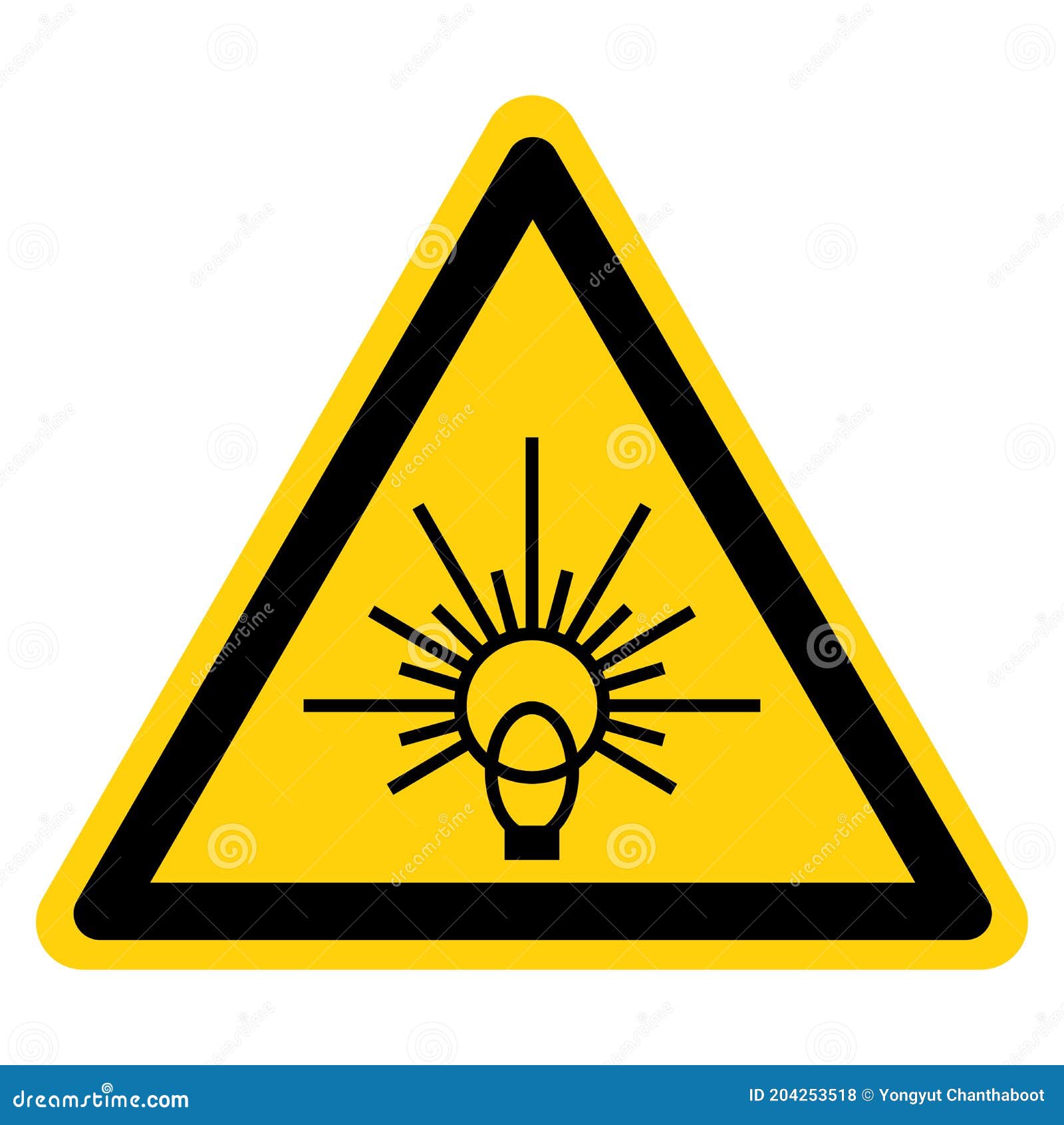 Warning Optical Radiation Symbol ,Vector Illustration, Isolate On White ... Warning Optical Radiation Symbol ,Vector Illustration, Isolate On White ...