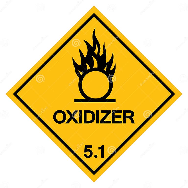 Warning Oxidizer Symbol Sign, Vector Illustration, Isolate on White ...