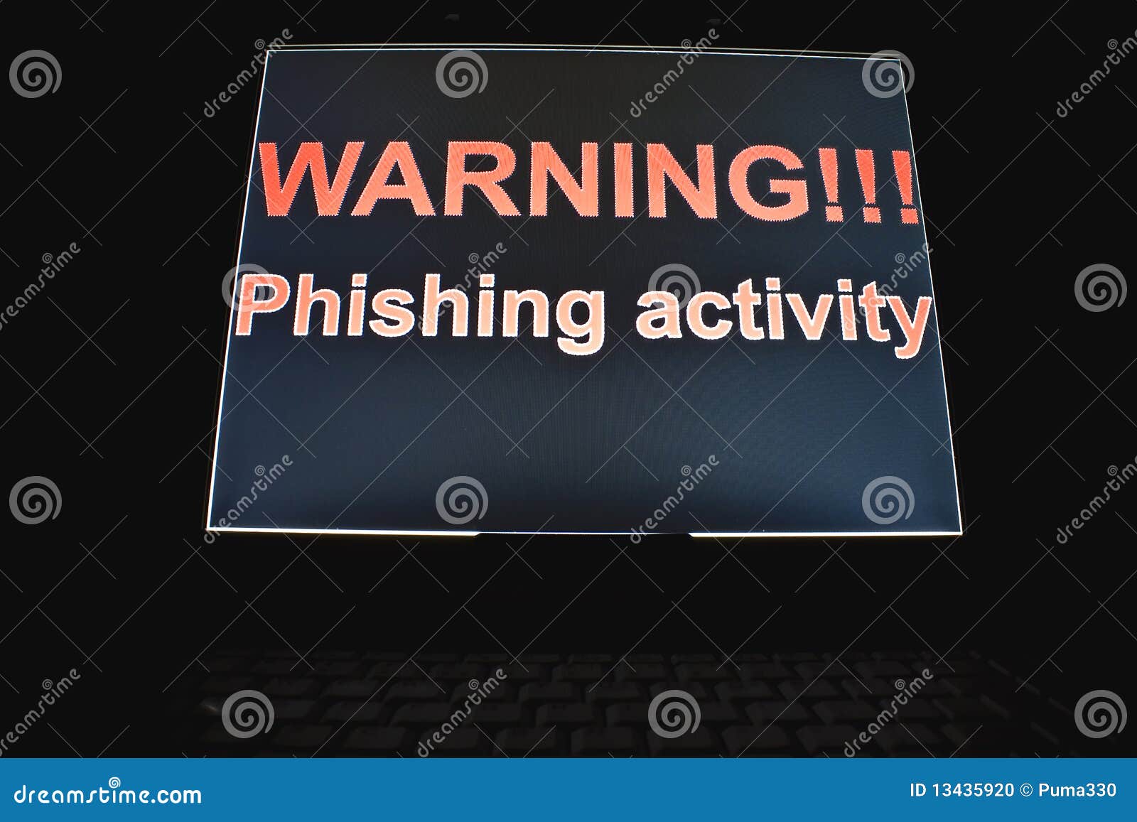 Warning !!! Phishing Activity Stock Photo - Image of theft, finance ...