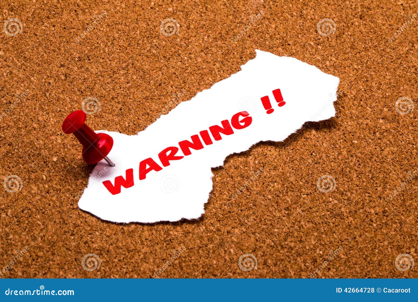Warning stock photo. Image of alert, note, crisis, caution - 42664728