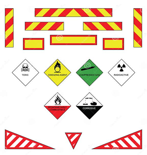 Warning plates stock vector. Illustration of warning - 12556744