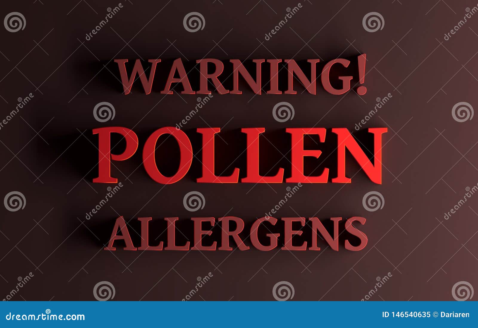 Warning Pollen allergens stock illustration. Illustration of care ...
