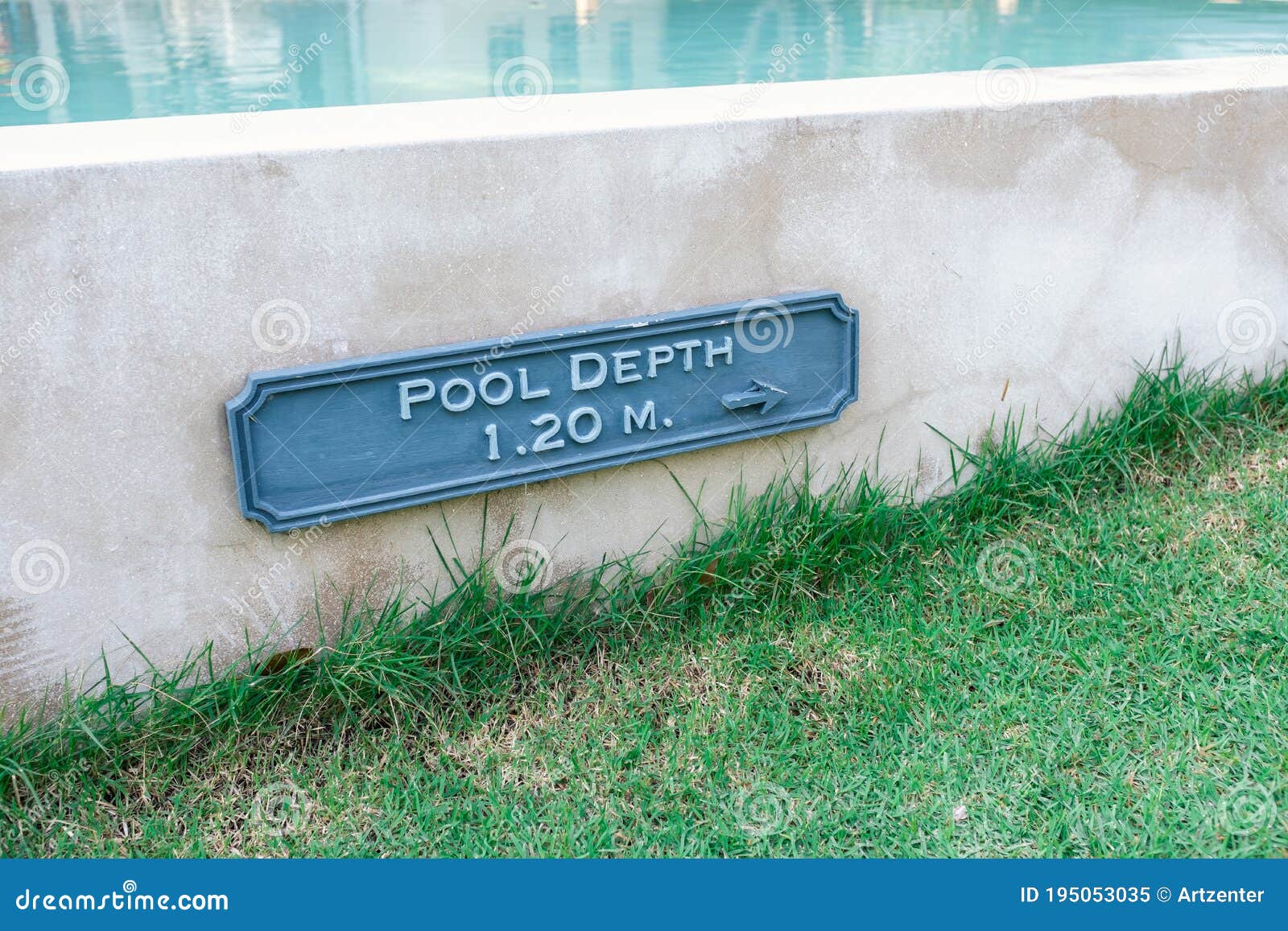 Warning Pool Depth Sign by Swimming Pool Stock Image - Image of park ... Warning Pool Depth Sign by Swimming Pool Stock Image - Image of park ...