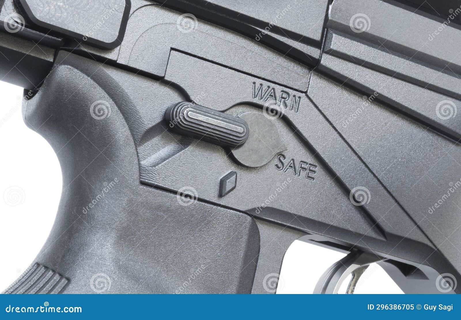 Warning Position on a Rifle Safety Selector Stock Image - Image of ...