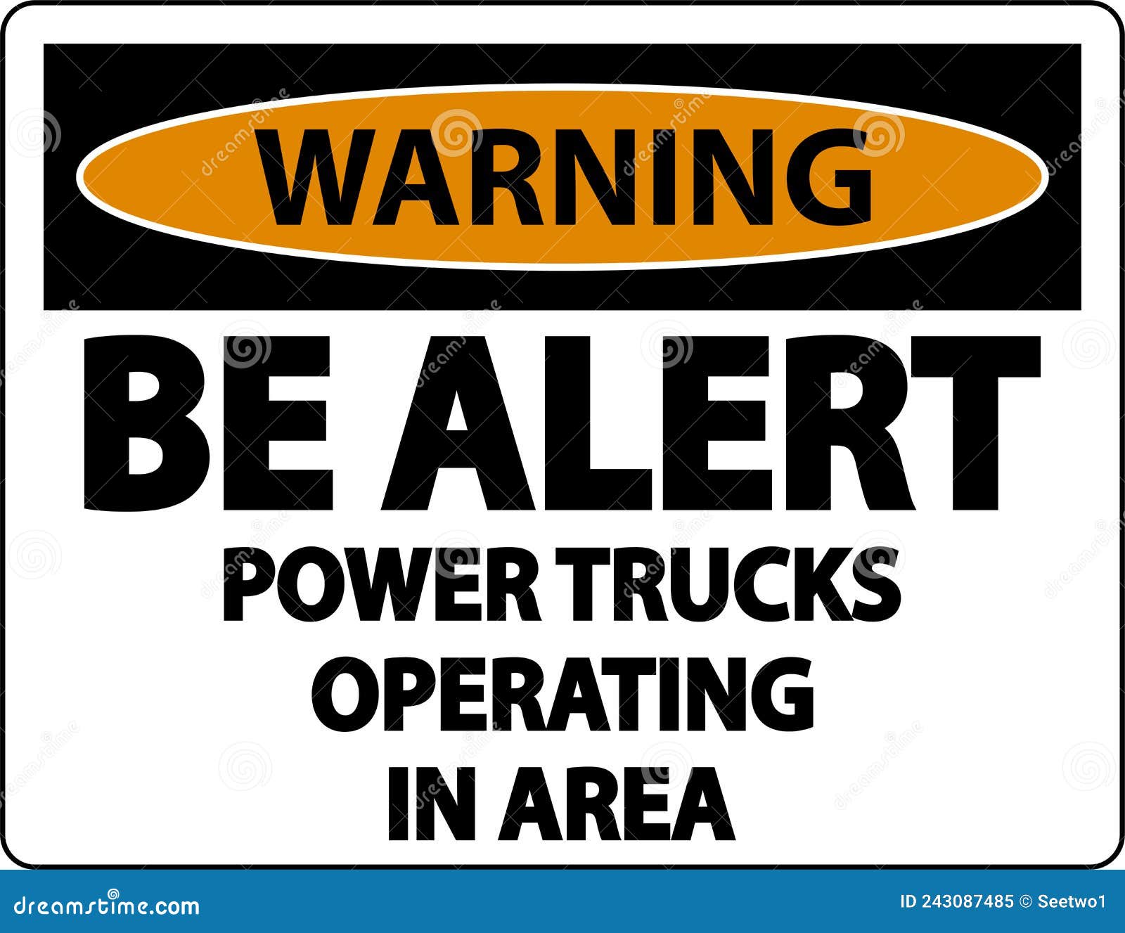 Warning Power Tool Hazard Symbol Sign, Vector Illustration, Isolate On ...