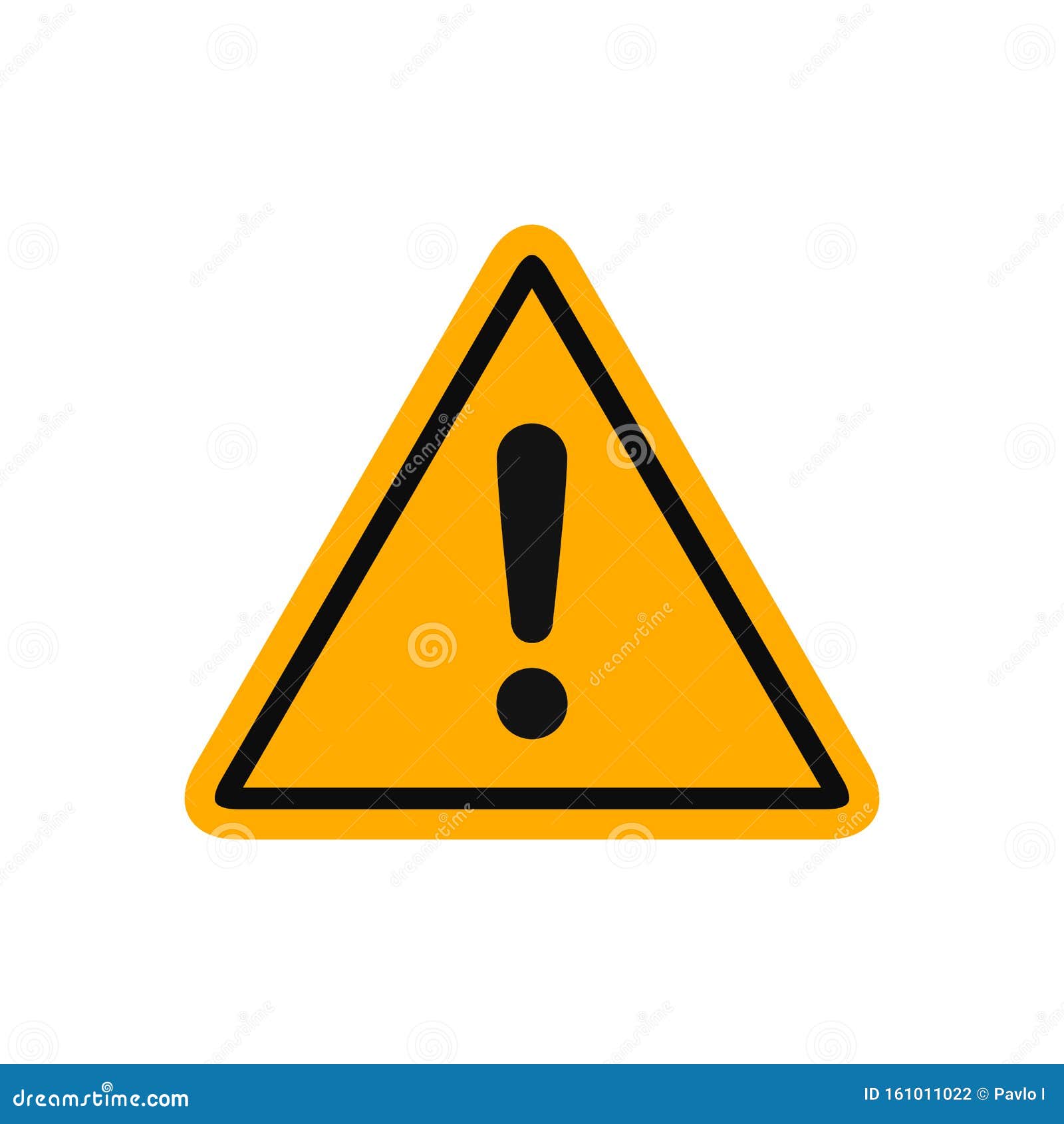 Warning Icon. Lightning Vector . Caution Isolated Symbol. Outline ...